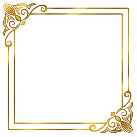 Gold Frame Border Clip Art