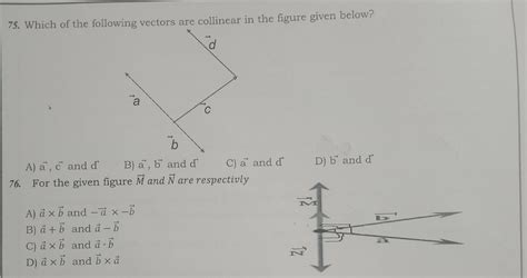 75 Which Of The Following Vectors Are Collinear In The Figure Given Belo