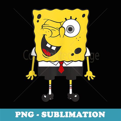 Spongebob Squarepants Wink Bob Sublimation Png File Inspire Uplift