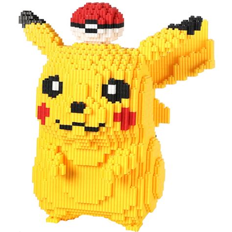Set 5300 Blocuri De Constructie Ospe Abs Pikachu 26x24cm Galben Emagro