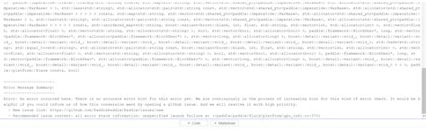 Recommended Issue Content All Error Stack Information Unspecified Launch Failure At Paddle