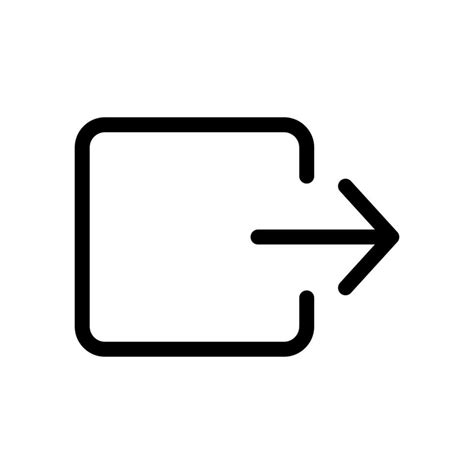 Logout Icon Exit Vector In Trendy Flat Style Flat Web Mobile Icon