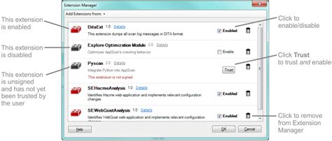 Extension Manager