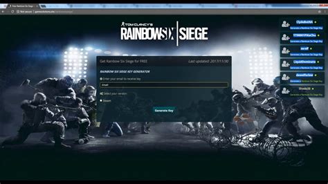 Tom Clancy Rainbow Six Siege Key Free Steam Cd Key Youtube