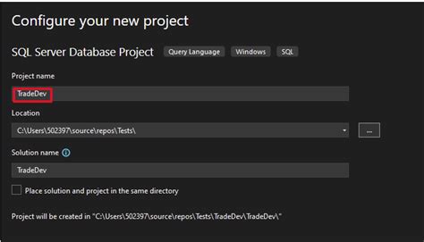 Ssrs 4 Sql Server Database Project In Visual Studio