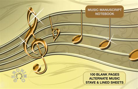 Music Notation Blank Stave And Lined Sheets Manuscript Notebook