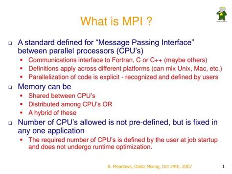 Ppt What Is Mpi Powerpoint Presentation Free Download Id 4688328
