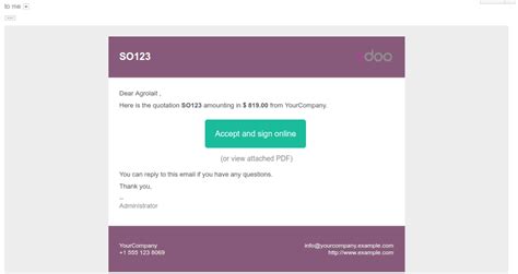 Quotation Templates In Odoo