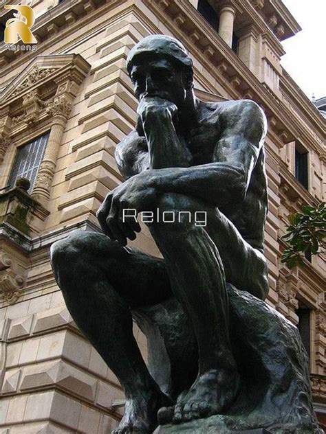 Bronze The Thinker Statue By Auguste Rodin Relong Art Sculpture