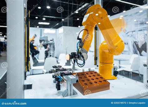 Automated Programmed Robotic Arm For Manufacturing And Industrial Lines Conveyor Belts Robot