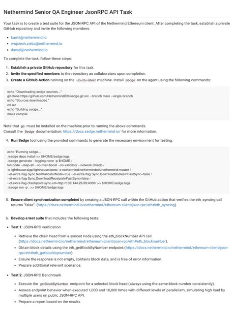 Senior Qa Engineer Task Pdf Systems Engineering Computer Engineering