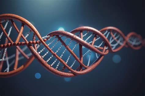 Premium Ai Image Representation Of Human Dna Chain