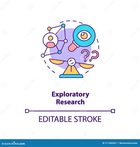 Exploratory Research Concept Icon Stock Vector Illustration Of Development Research 211584581