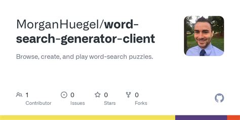 Github Morganhuegel Word Search Generator Client Browse Create And Play Word Search Puzzles