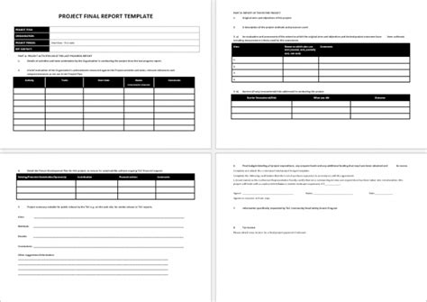 Professional Project Report Templates For Microsoft Word