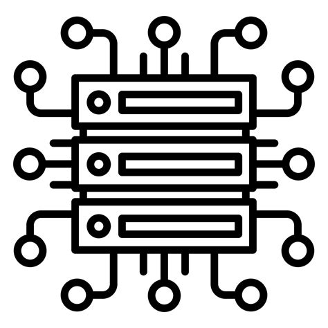 Technology Integration Icon Line Vector Illustration 35824967 Vector