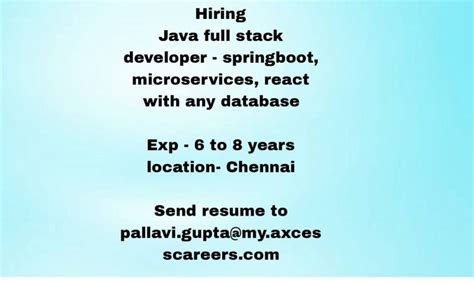 Pallavi Gupta On Linkedin Javafullstackdeveloper Springboot Microservices React Hiring