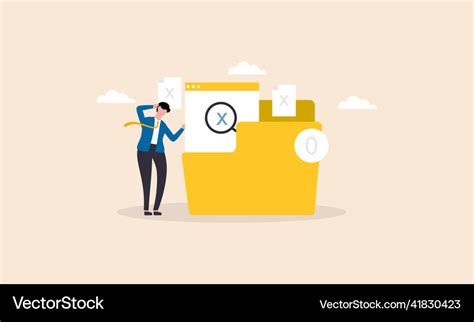 No Data Empty Concept Royalty Free Vector Image
