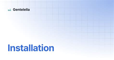 Installation Gentelella