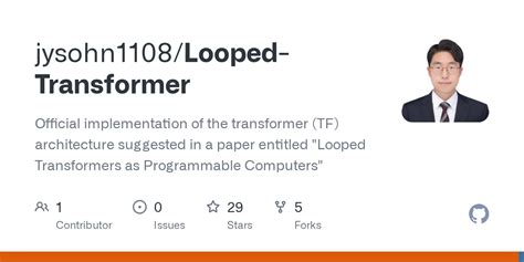 Github Jysohn1108looped Transformer Official Implementation Of The