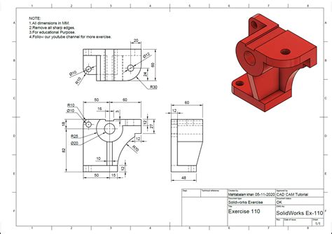 Solidworks Tutorial Extruded Boss Base Extruded Cut Rib Fillet And