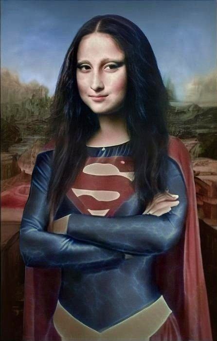 Super Lisa 😏 Monalisa In 2025 Mona Lisa Parody Art Parody Funny Art