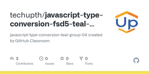 Github Techupth Javascript Type Conversion Fsd5 Teal Group 04