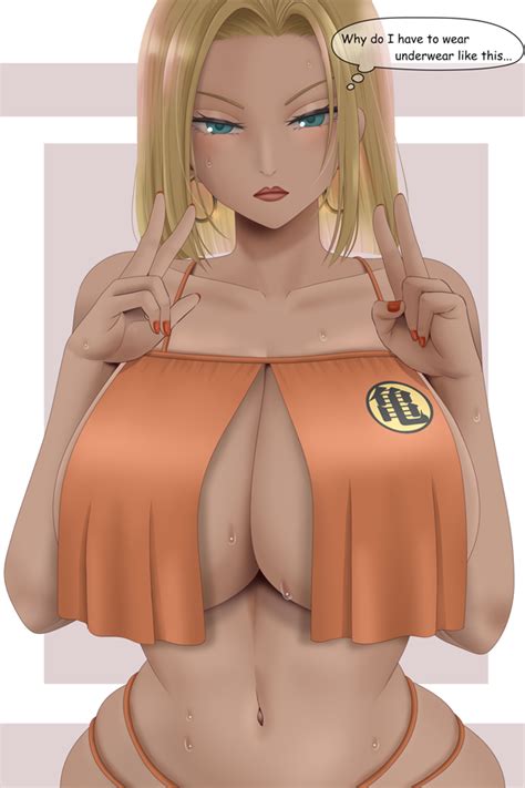 Weedsta Android 18 Dragon Ball Dragonball Z 1girl Blonde Hair