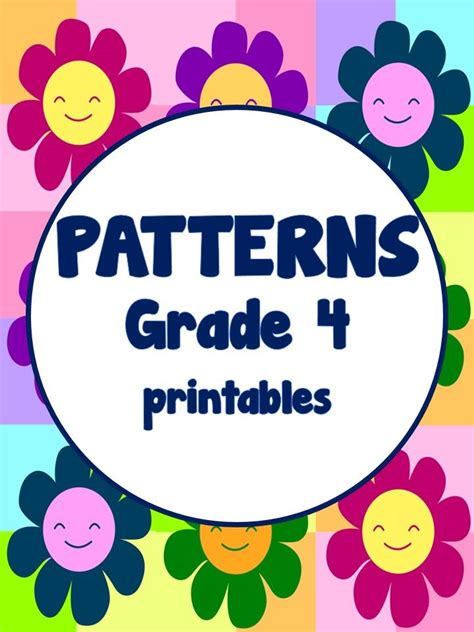Number Patterns And Number Sequencing Printables 3rd Grade 4th Grade Math Patterns 4th