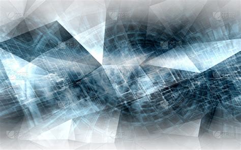 计算机图形学概念背景抽象高大的数字化显示技术员混沌未来绘画插图