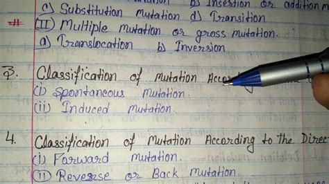 Mutation Definition Types Gene Mutation Point Mutation Molecular Level Mutation Spontaneou