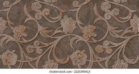 Digital Colorful Wall Tile Design Washroom Stock Illustration