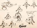 The Goof Goofy Model Sheet Original Art Walt Disney 1932 Lot