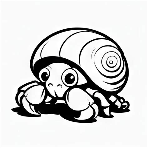 Premium Vector A Drawing Of A Snail With A Shell On It