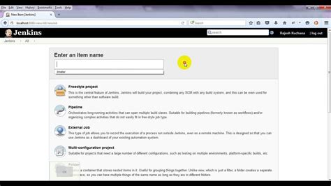 Jenkins Tutorials How To Create Project In Jenkins YouTube
