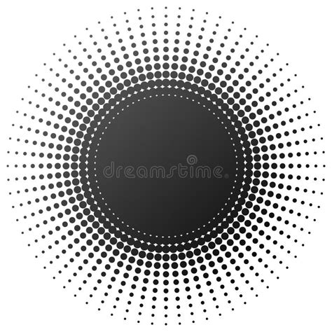 Radial Halftone Pattern Texture Vector Background Stock Vector Illustration Of Digital Paper