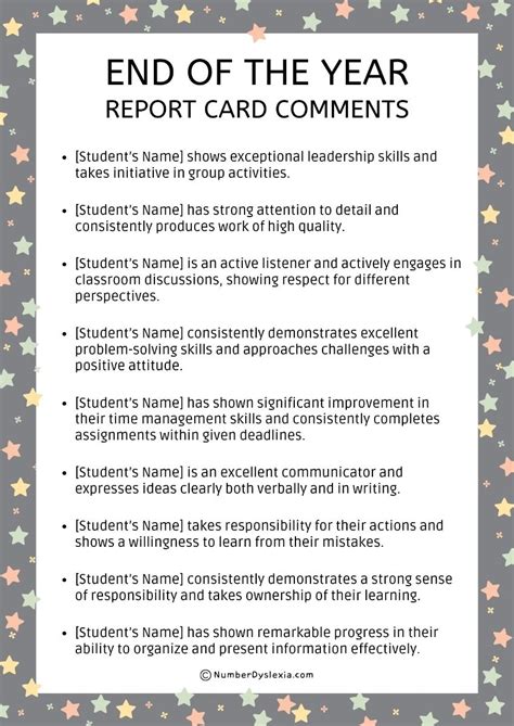 68 Report Card Comments Ideas Report Card Comments Report Card Remarks For Report Card