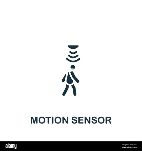 Motion Sensor Icon Monochrome Simple Sign From Security Collection