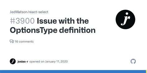 Issue With The OptionsType Definition Issue JedWatson React Select GitHub