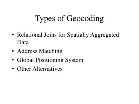 Ppt Geocoding Public Health Data Powerpoint Presentation Free Download Id