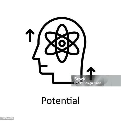잠재적 벡터 개요 아이콘 디자인 그림 흰색 배경 Eps 10 파일에 크리에이티브 프로세스 기호 과학에 대한 스톡 벡터 아트 및 기타 이미지 Istock