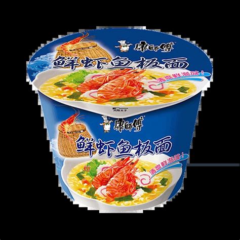康师傅鲜虾鱼板面（桶装） 花瓣网