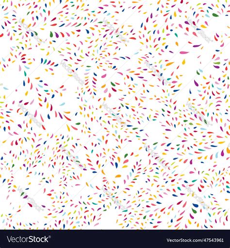 Abstract Seamless Floral Pattern With Dots Vector Image