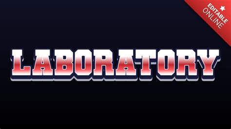 Laboratory Daemon 3d Text Effect Generator