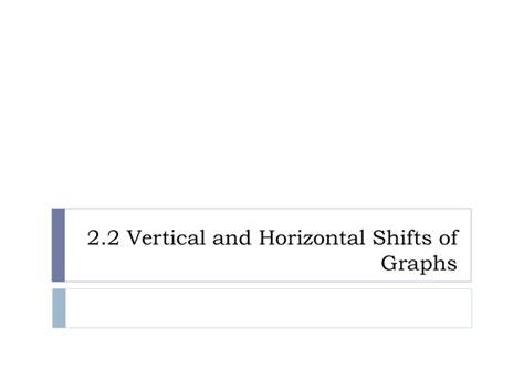 2 2 vertical and horizontal shifts of graphs