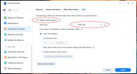 Configuring UPS In Synology NAS Storage Alchemist