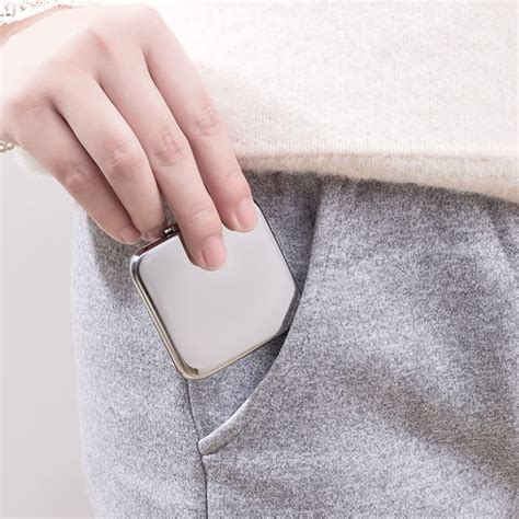 Stainless Steel Folding Mirror Double Sided Pocket Mirror Non Breaka Longpin X