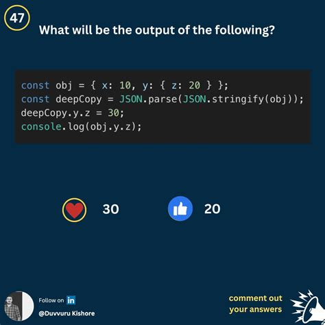 Javascript Mcqs Frontend Javascript Interview Duvvuru Kishore 12 Comments