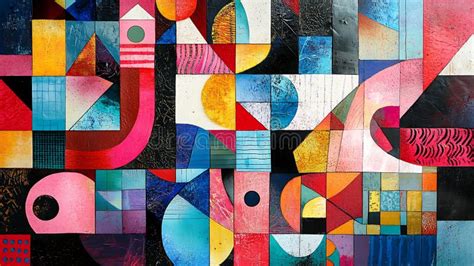 Abstract Vector Shape Composition Generative Design Artwork With Many