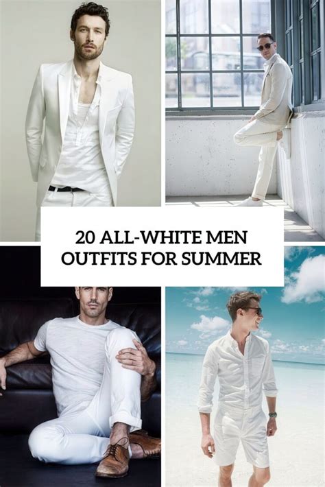 20 All White Outfits For Men To Rock This Summer Styleoholic